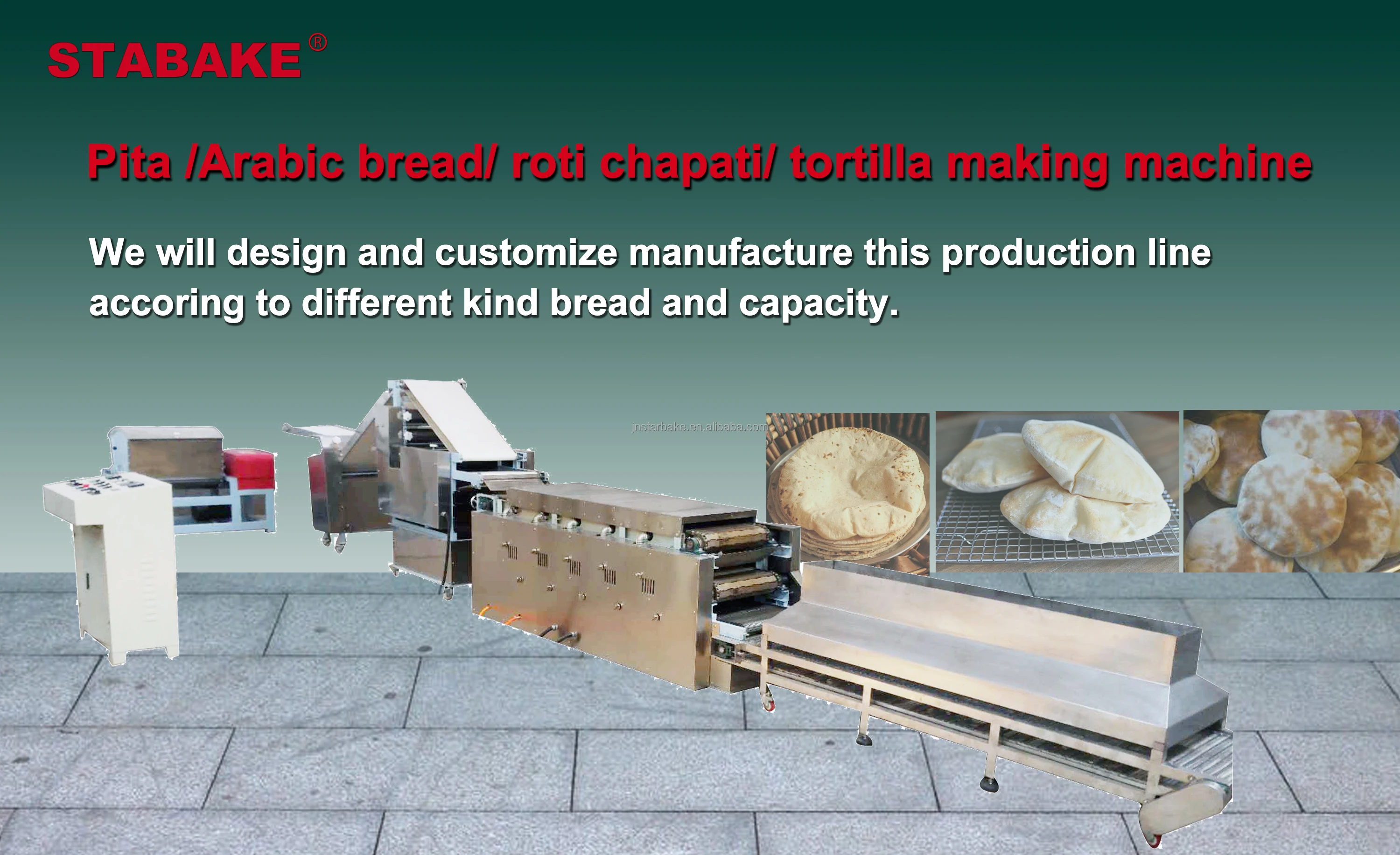 Commercial Paratha Roti Maker Lebanese Pita Bread Machine Automatic ...