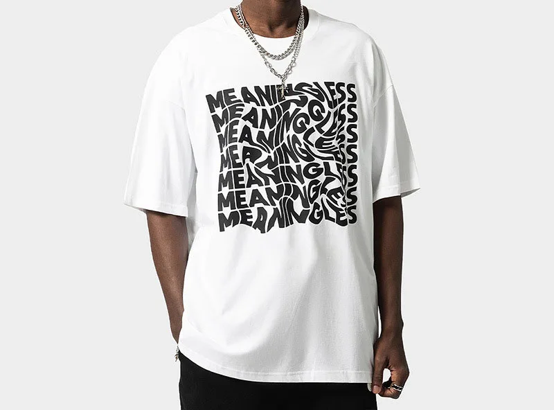 Custom Premium Hip Hop Streetwear Oversize Printing Graphic Printed ...