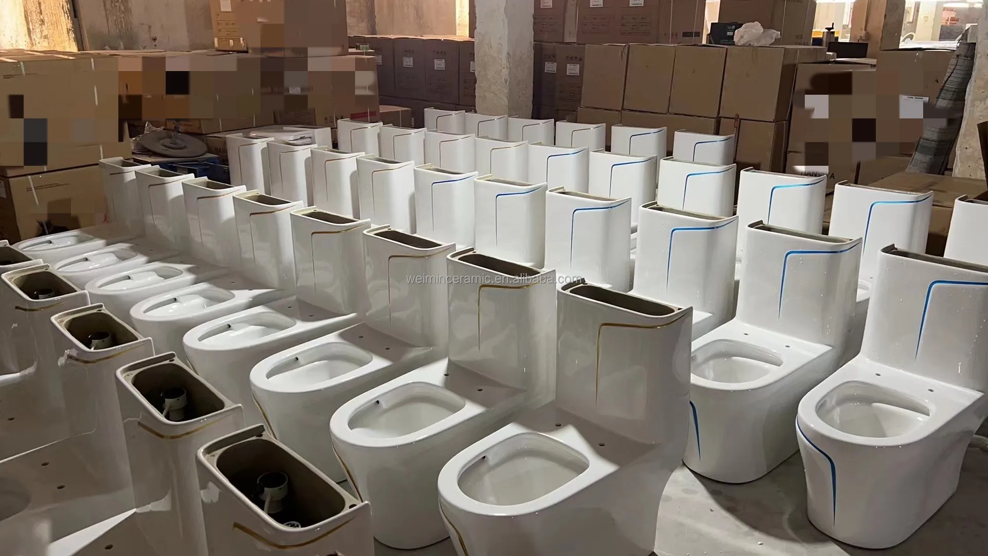 Luxury Inodoro Negro Sanitary Ware Ceramic Bathroom Porcelain Gold ...