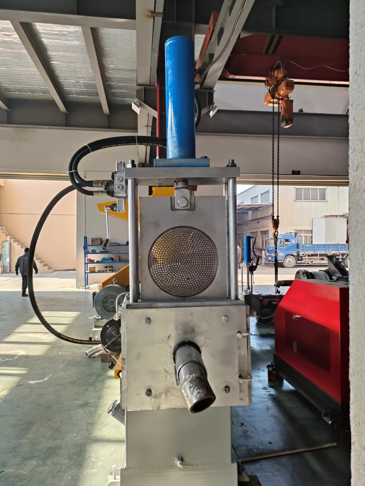 Double Stages Pet Hdpe Plastic Recycling Extruder Machine Flakes