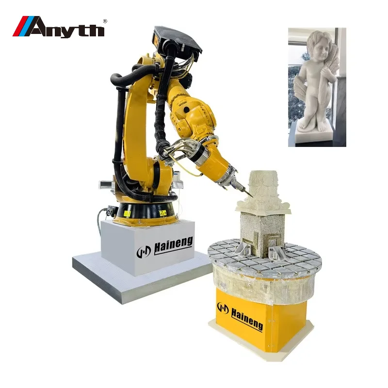Automatic 7 Axis CNC Router Kuka Robot Arm 3D Sculpture Stone Engraving Machine Stone Carving ...