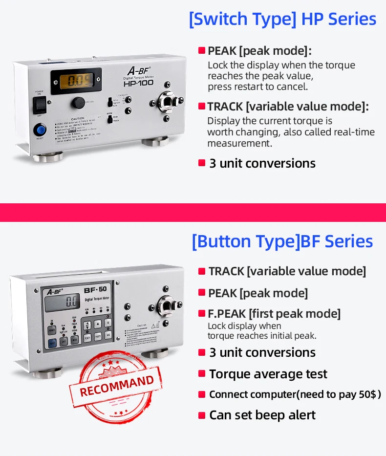 A-bf Bf-100高精度数字扭矩测试仪电动螺丝刀电批钻扭矩计电机测试仪 - Buy 数字扭矩仪,扭力计扳手套装,动态扭矩仪 Product on Alibaba.com