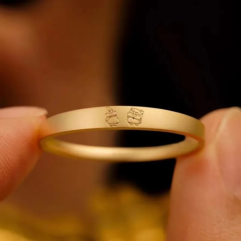 Cartoon Spongebob Patrick Star Couple Rings For Women Men Copper Cute ...