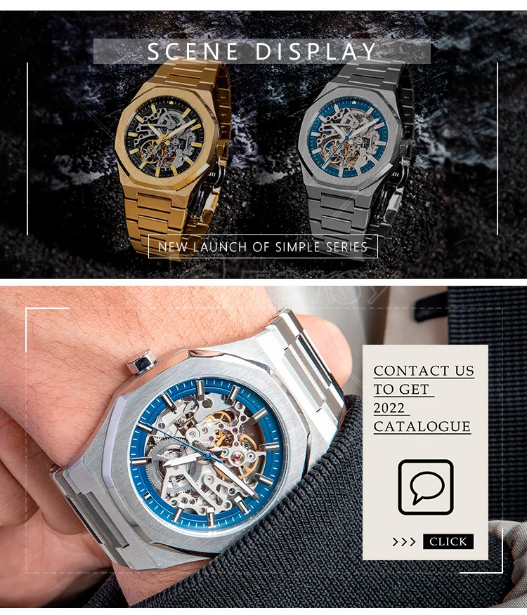 Foksy Men's Automatic Stainless Steel Watch - Stylish & Water Resistant ...