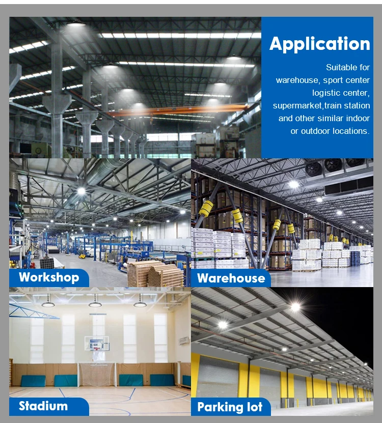 Industrial Workshop Warehouse Highbay Lighting Ip65 Waterproof Smd 3030 ...