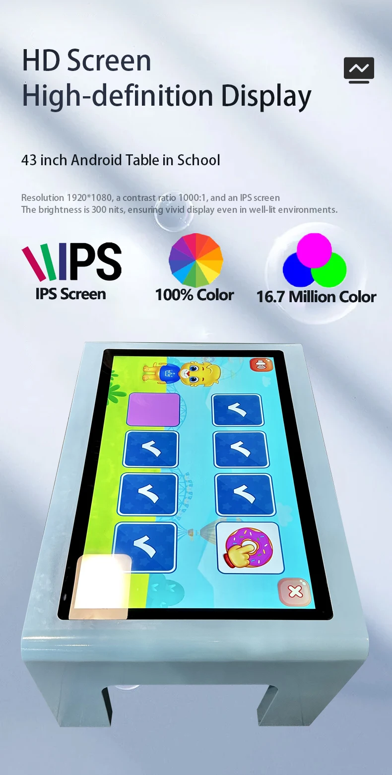 43inch Game Touch Table For Children Electronic Lcd Android/computer ...
