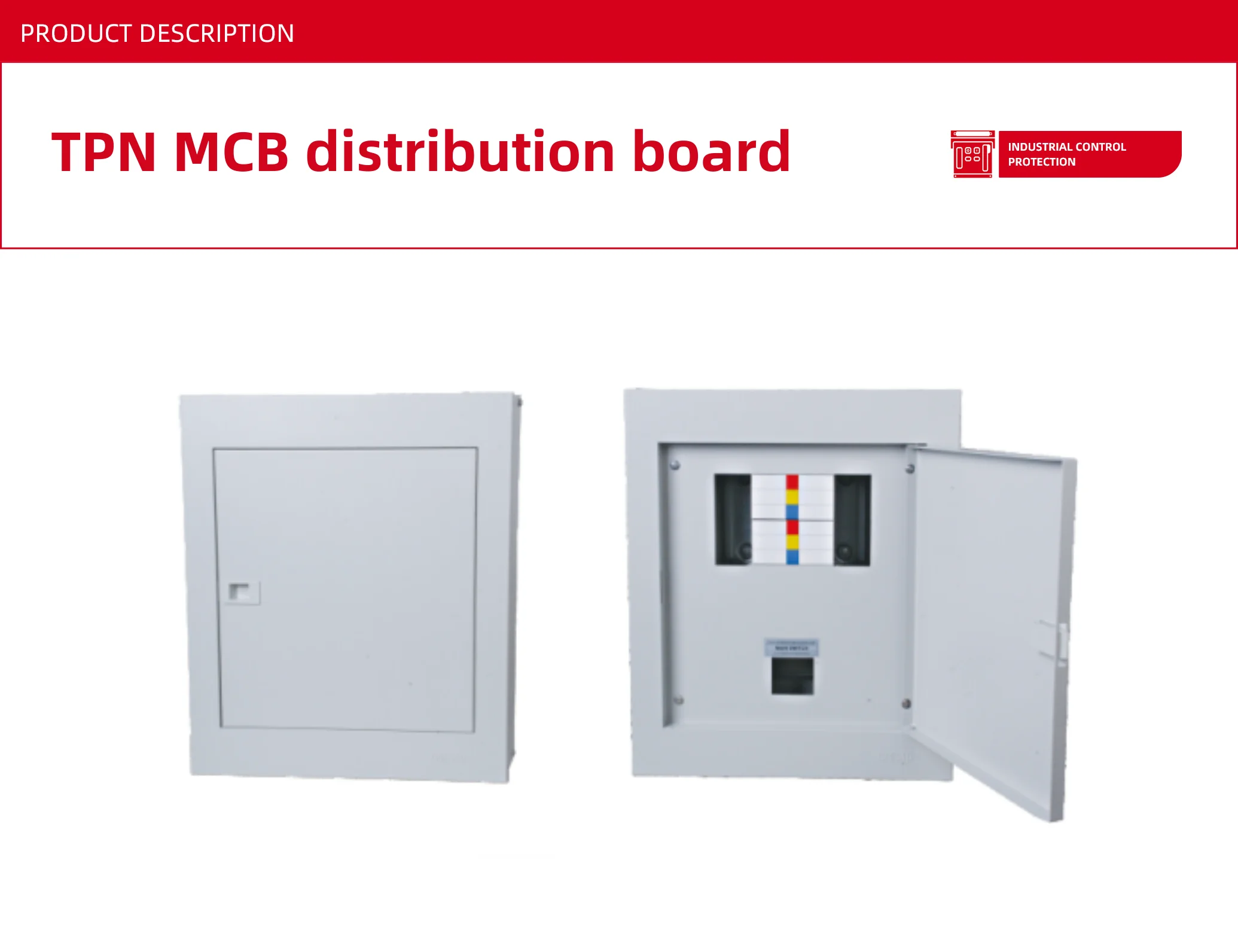 TPN MCB配电板电气4路8路10路12路16路24路125A主开关面板板| Alibaba.com