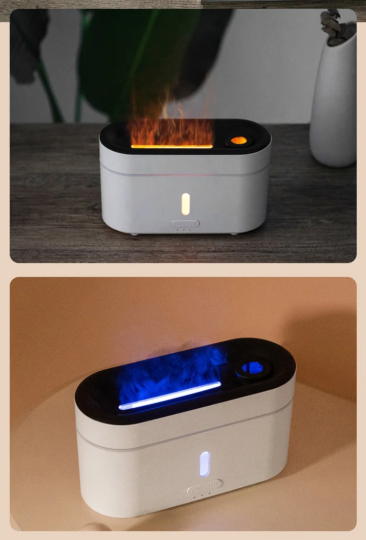 IMYCOO 2022 New Flame Air Humidifier 300ml Essential Oil Diffuser for Household Fire Series with ...