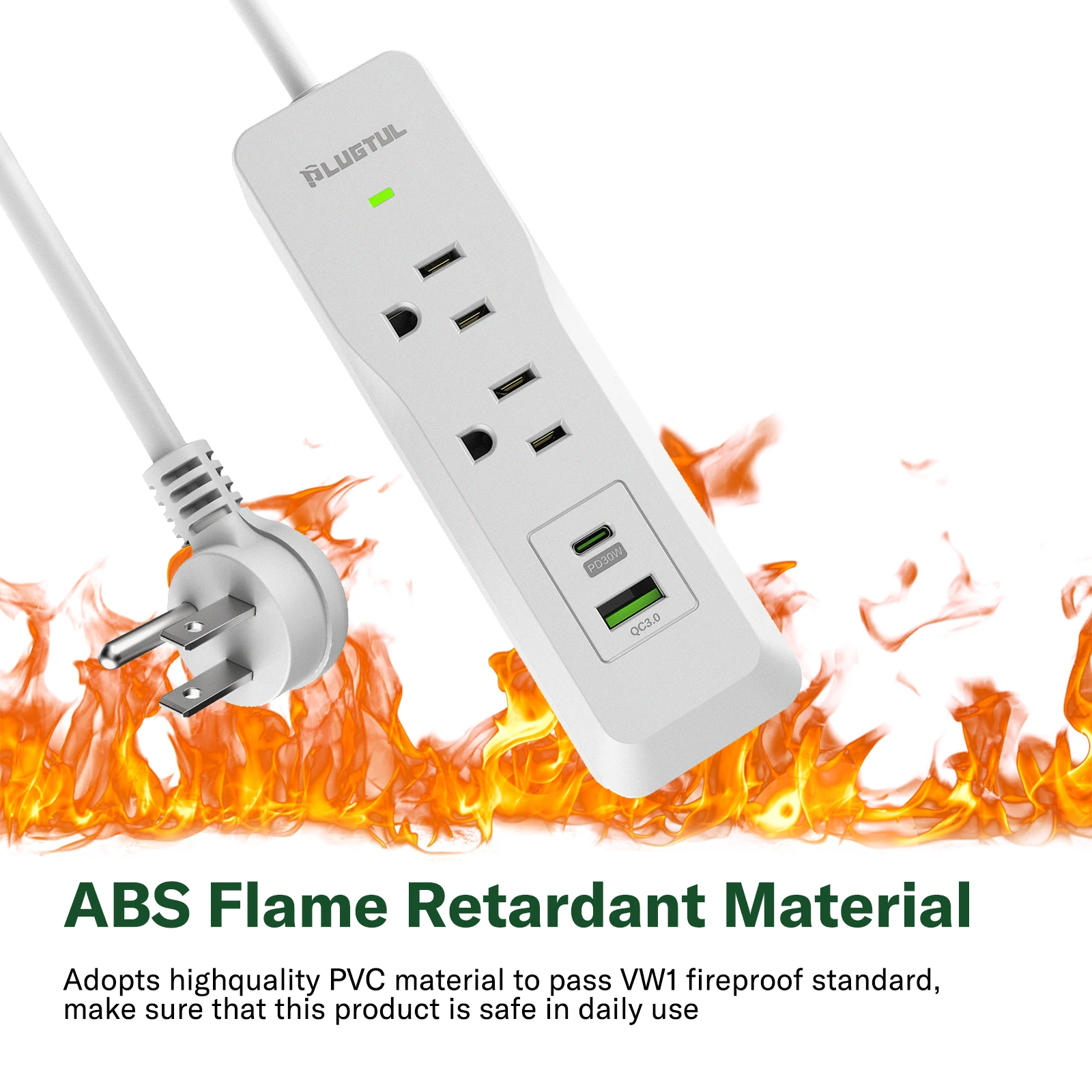 13a 125v Pd30w Flat Plug Power Socket Home Office 2 Way Outlet Power ...