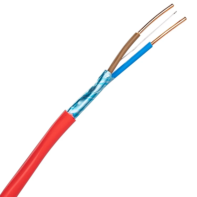 Twisted Pair Fire Alarm Cable UL1424 FPLR 2x14awg Shielded