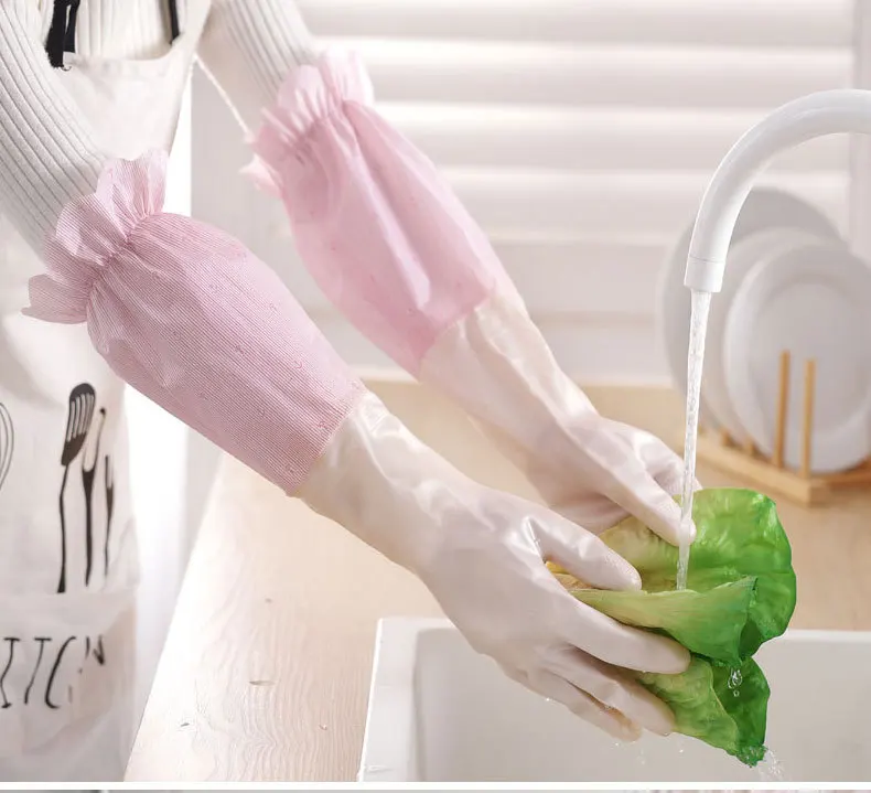 Flocking Pvc Plush Kitchen Cleaning Laundry Household Chores Rubber ...