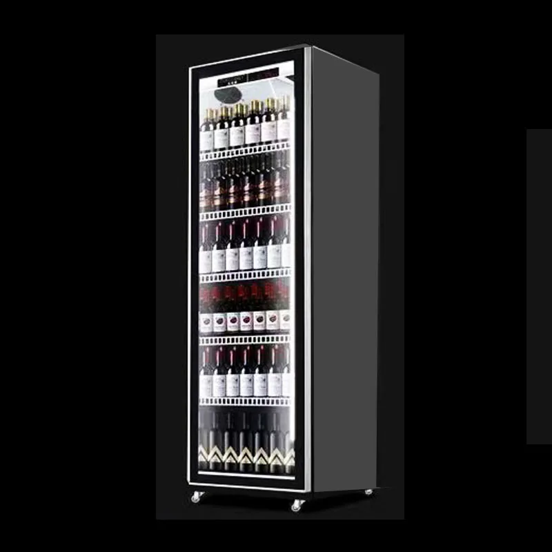 Single-Temperature Vertical LED Display Cooler for Beer and Soft Drinks ...