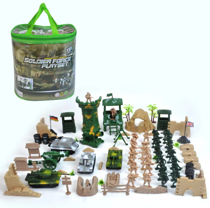 Wholesale Plastic Action Figure Army Play Set Mini Military Toy Soldiers