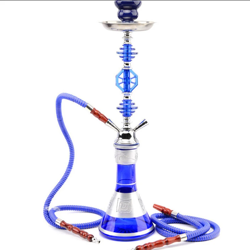 2022 New Design 2 Hoses Glass Base Smoking Hookah Chicha Pipes Shisha ...