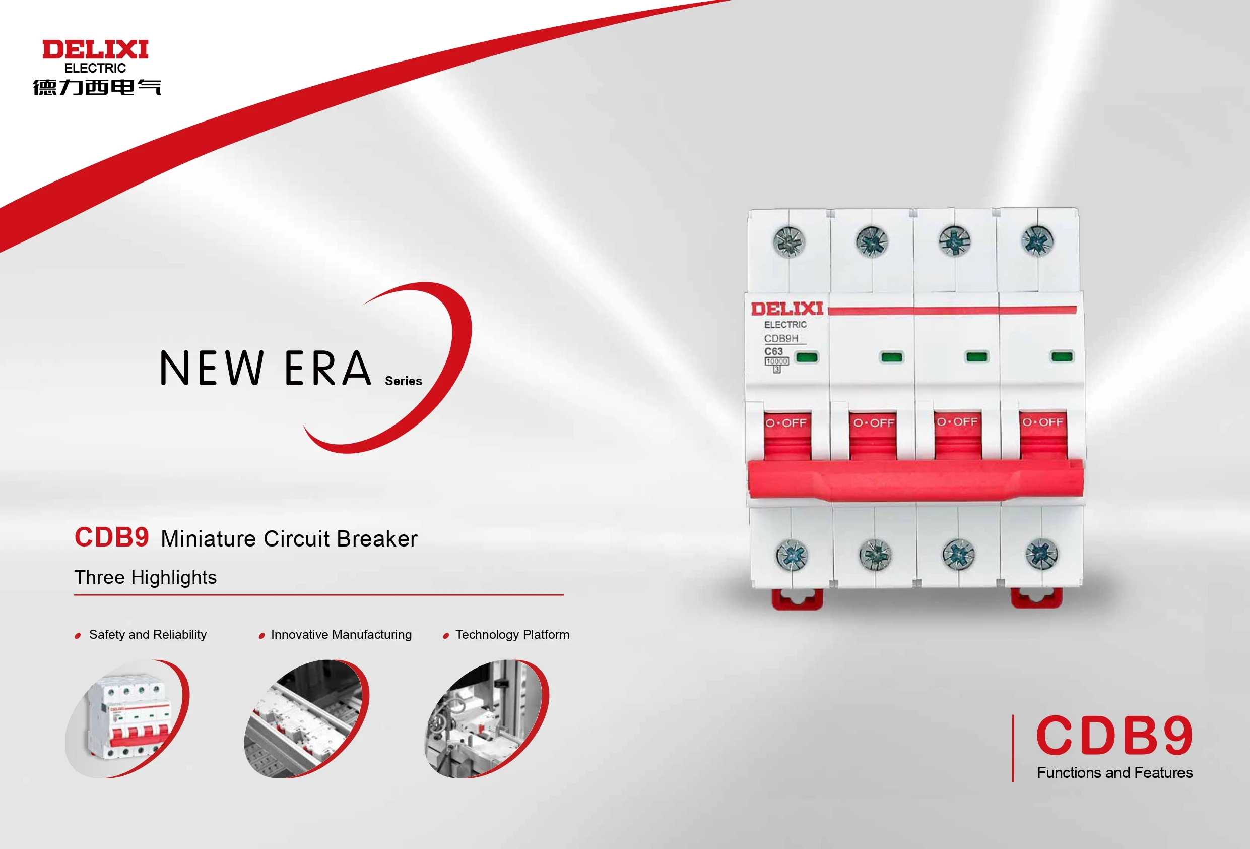 Cdb9h 10ka Miniature Circuit Breaker Mcb Ccc Ce 1p 2p 3p 4p 63a - Buy Miniature Circuit Breaker ...