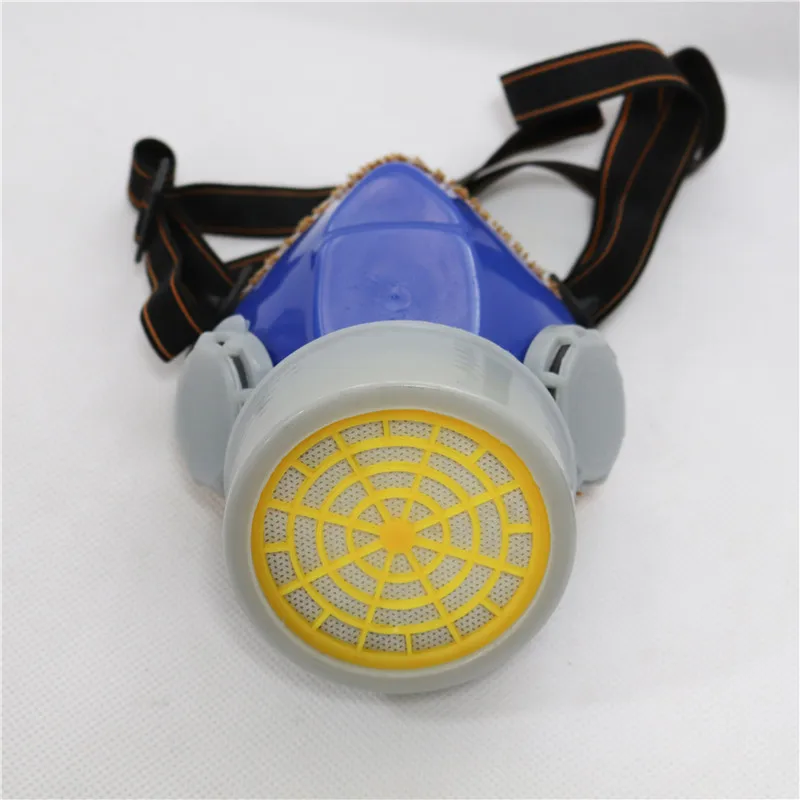 Half Face With Safety Goggles Laboratory Chemical Industrial Gas Mask ...