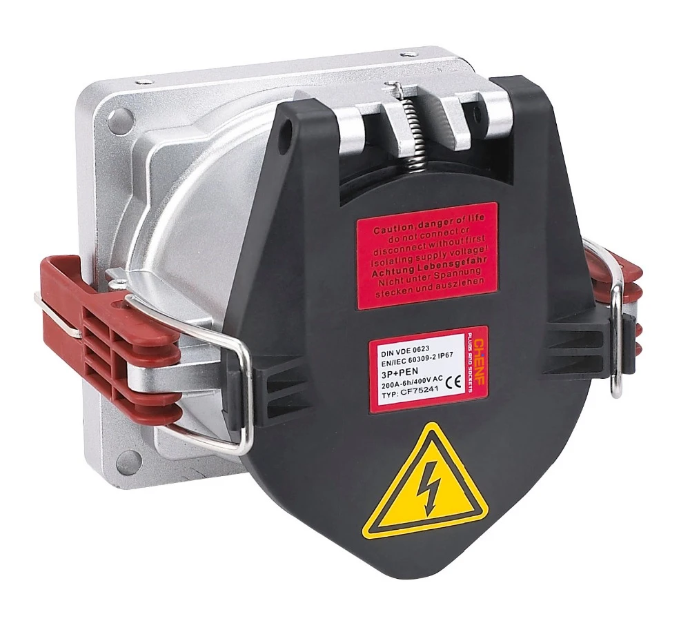 High Current Industrial Extension Socket 4-Core 5-Pole 200A/250A/400A ...