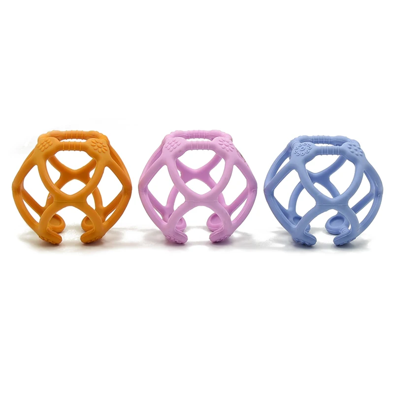 Hot Sale Multiple Colors Eco-friendly Non-toxic Baby Teether Rings ...