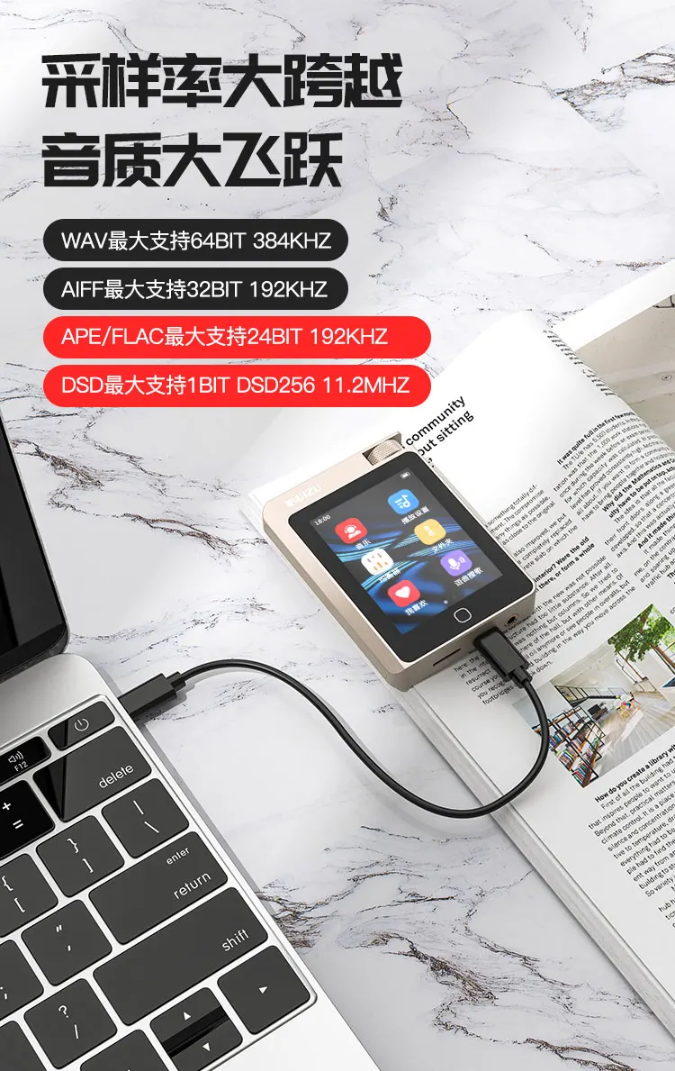 RUIZU A55 Sport 16GB DSD Lossless BT Music Mp3 Player