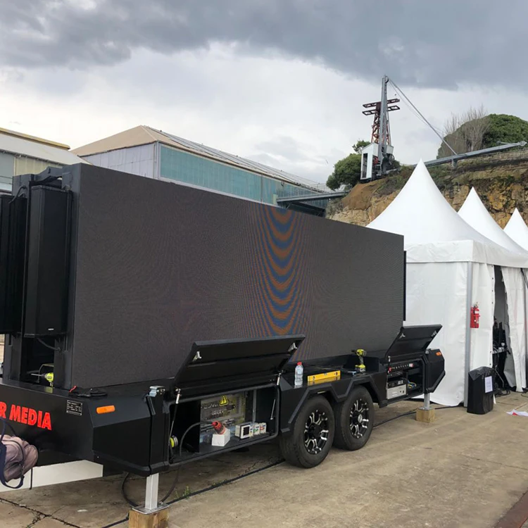 16 Sqm Outdoor LED Advertising Screen - Mobile Trailer Display