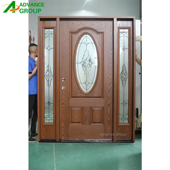 Advance Luxury Fiberglass Design Exterior Door Entry Doors Main Wooden ...