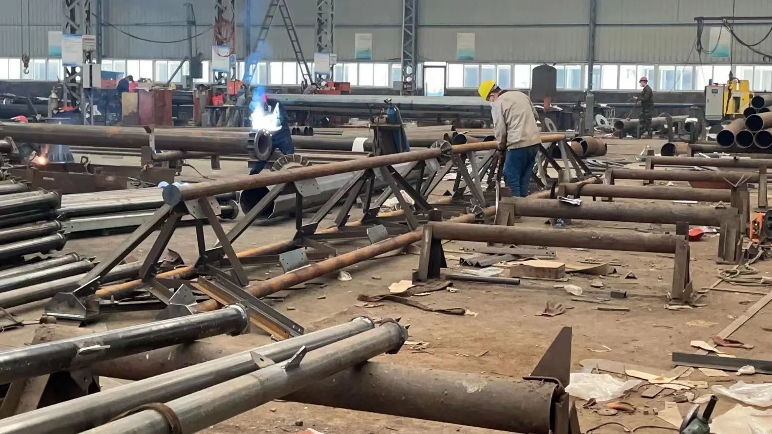 10kv To 500kv Power Steel Pipe Electric Towers Transmission Line Self ...