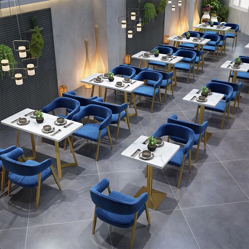 Simple Milk Tea Shop Deck Table and Chair Combination Celebrity Dessert ...