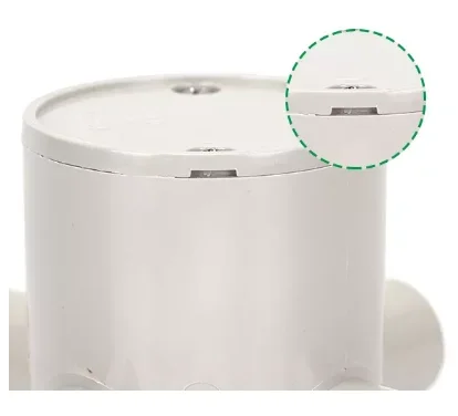 Ledes IP65 3 Way Solar Round Junction Box Plastic PVC Electrical ...