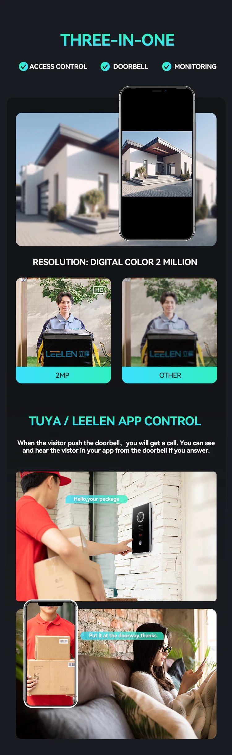 LEELEN Video Intercom - Secure & Convenient Home Access