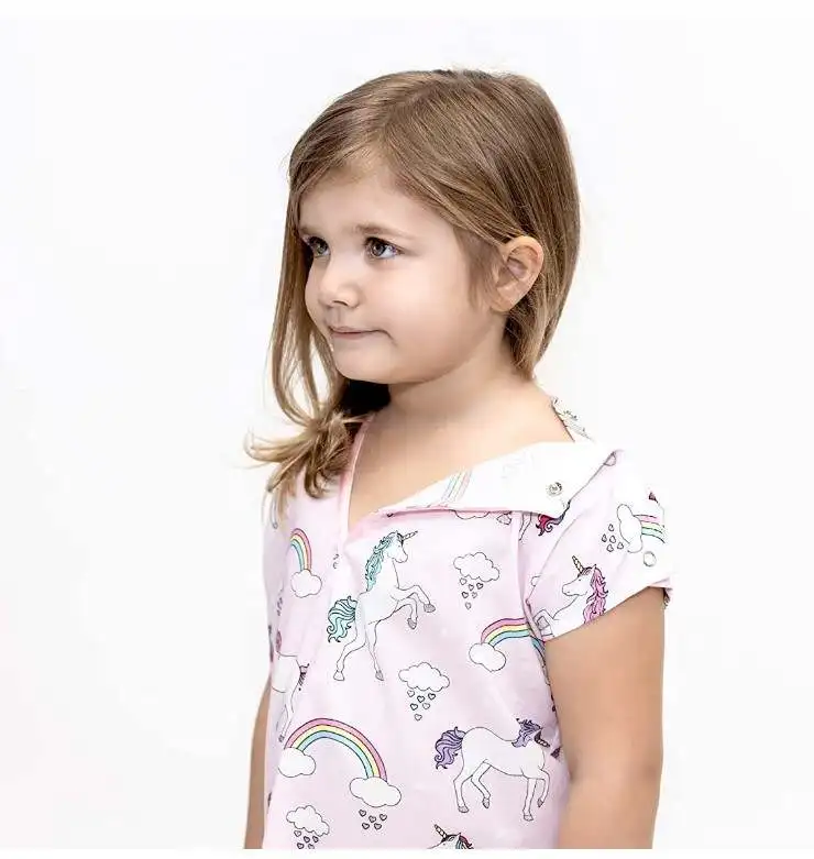 Cartoon Kids Patient Uniform Reusable Printing - Hospital Gown for Children