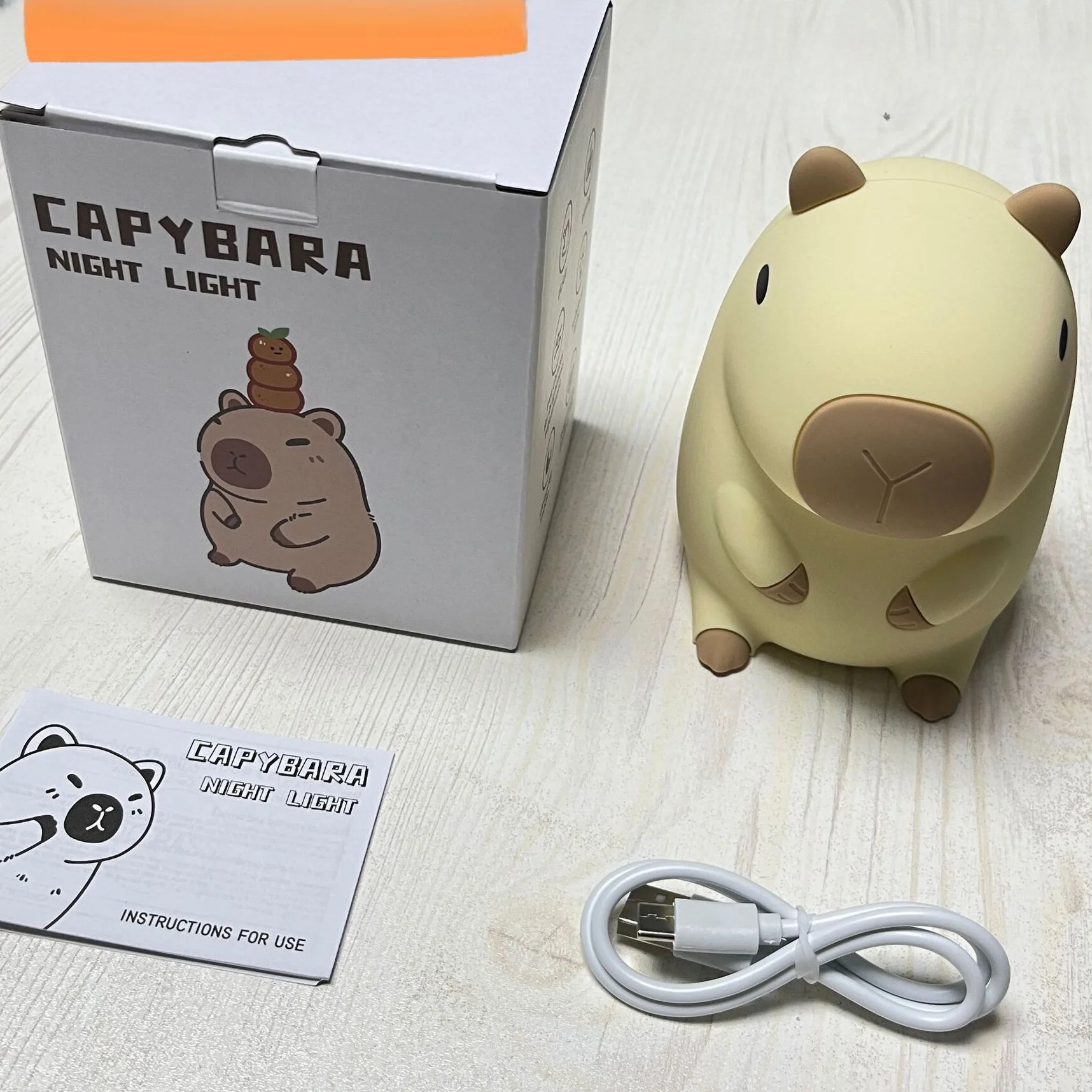 Capivara Night Lamp - Portable, USB Rechargeable LED Light