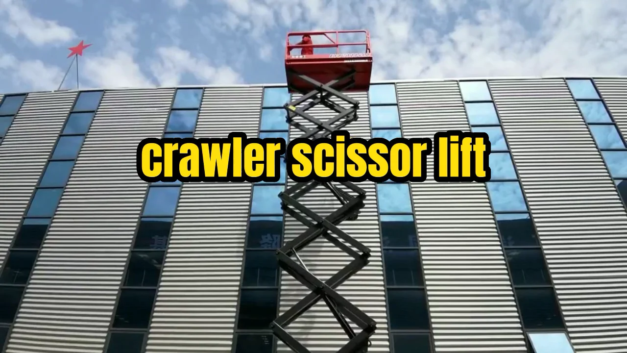 450kg Crawler Hydraulic Lift Aerial Work Platform Rubber Crawler Lift ...