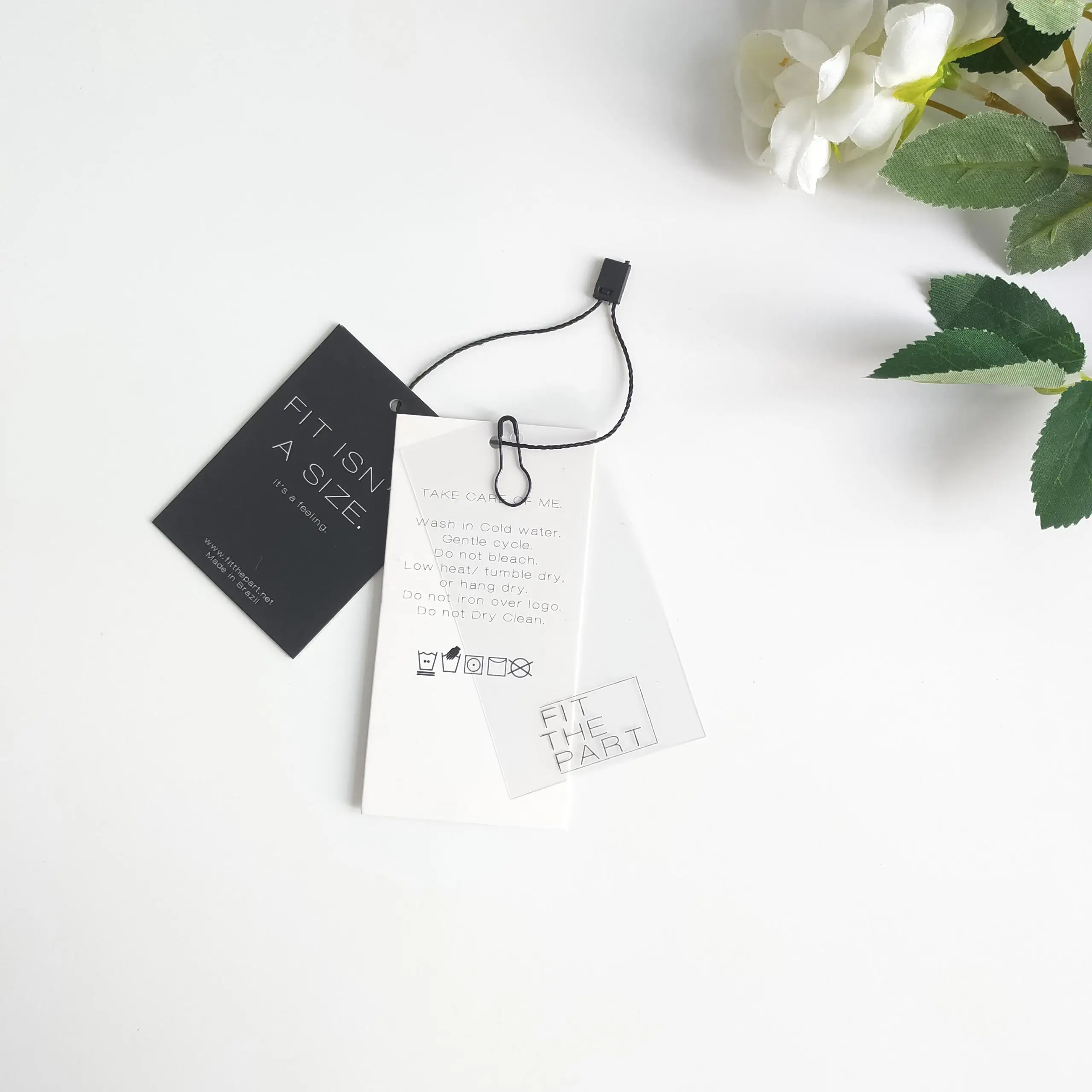 Custom Your Logo Hang Tag Premium Clothes Paper Tag Frosted Pvc Garment ...