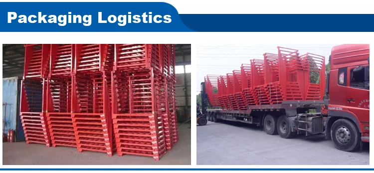 Industrial Warehouse Collapsible Stackable Pipe Pallet Steel Storage ...