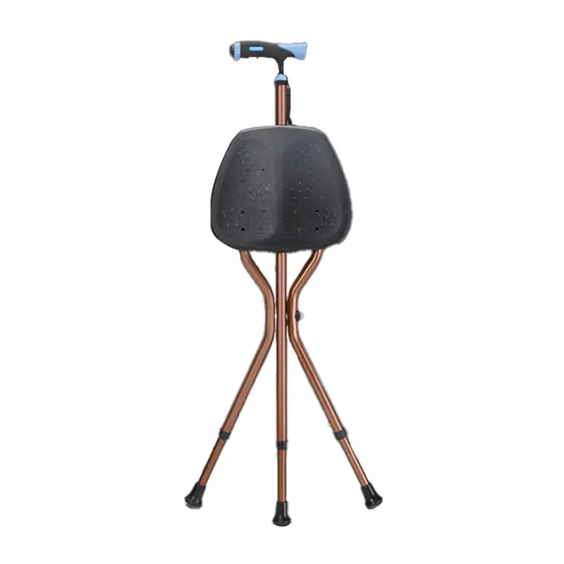 Folding Cane Aluminum Alloy Cane Stool Crutch Chair Highly Adjustable ...