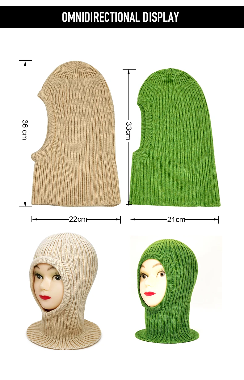 Wholesale Knitted Full Face Mask - Custom Ski Mask Balaclava