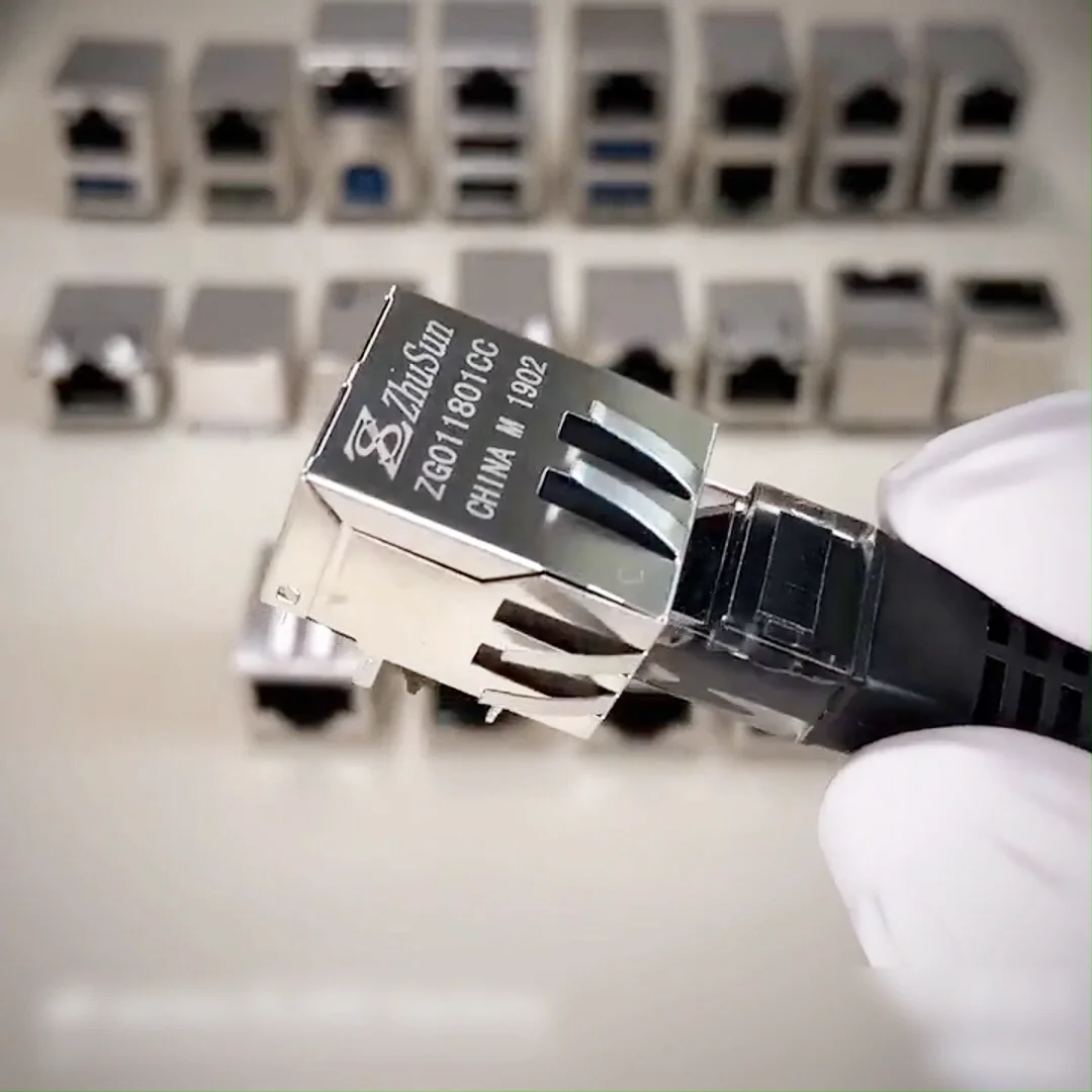 带局域网变压器的8p8c以太网连接器磁性rj 45插孔5-2337992-4 - Buy 磁性 Rj 45 插孔,Adam Tech Sftp ...