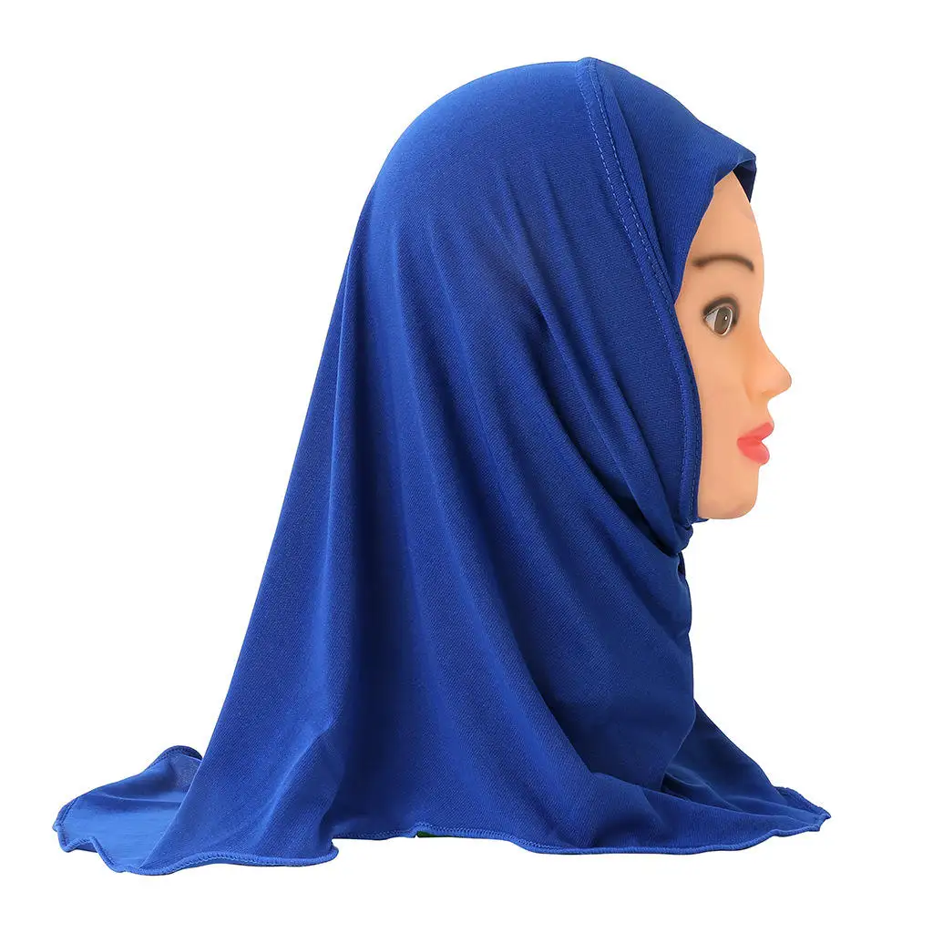 Wholesale Arabic Soft Stretch Muslim Hijab for Kids