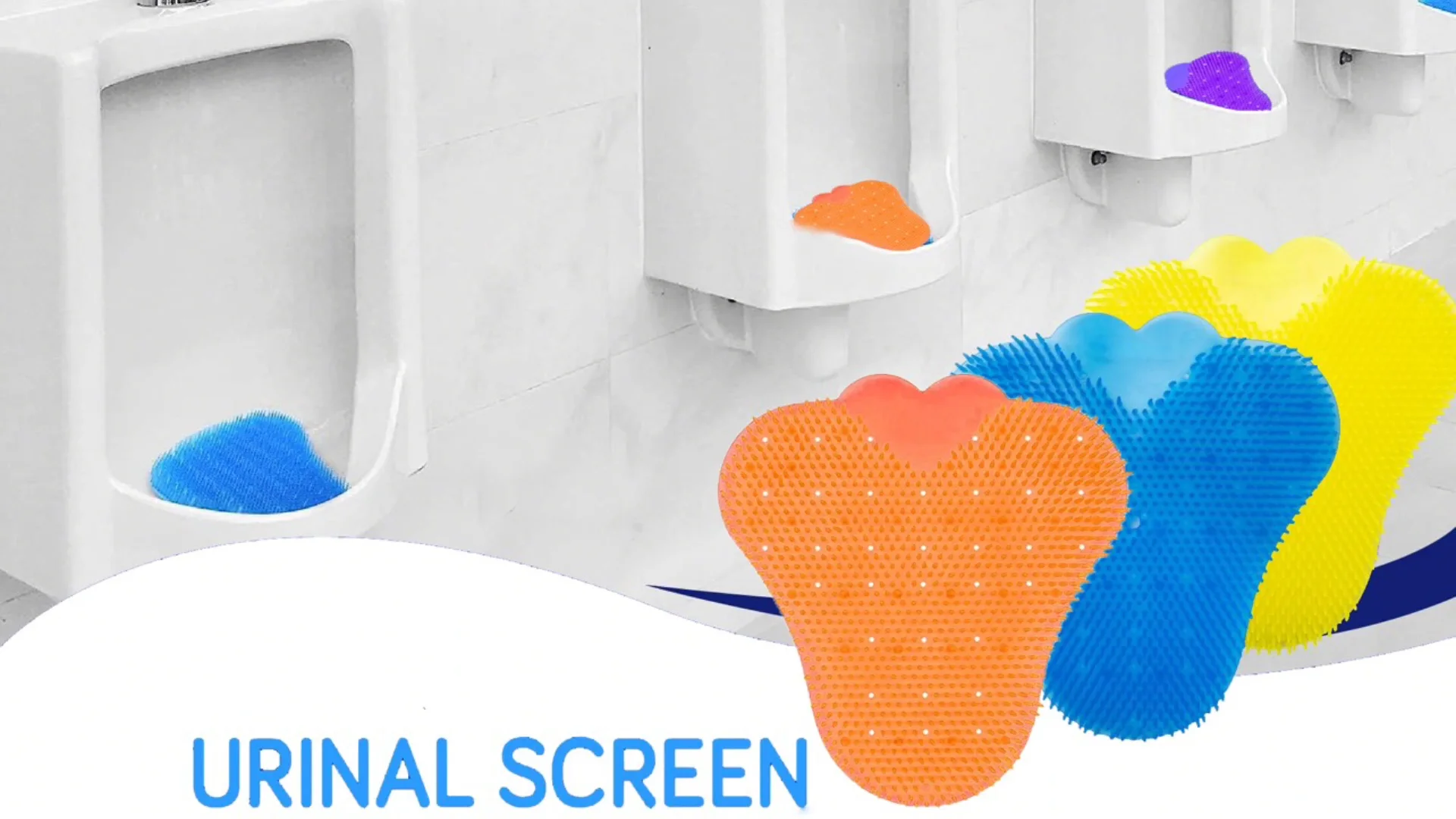 Warehouse Custom Eva Urinal Screens Deodorizer Mats Ocean Mist Blue Anti Splash Urinal Cake 3d ...