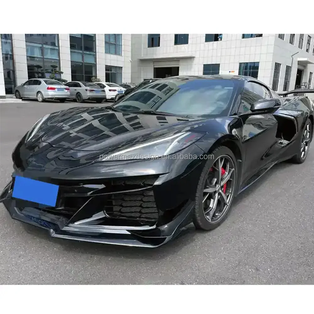 PP Material Bodykit Front Bumper Upgrade C8 Z06 for Chevrolet Corvette ...