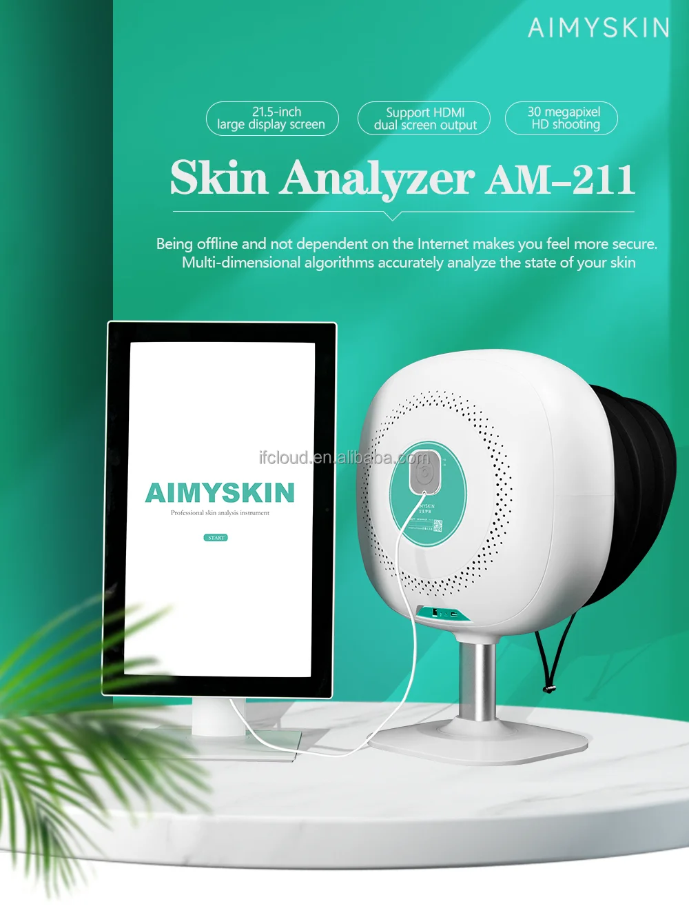 Portable AI Face Skin Diagnostics Analyzer Facial Tester Scanner Magic ...