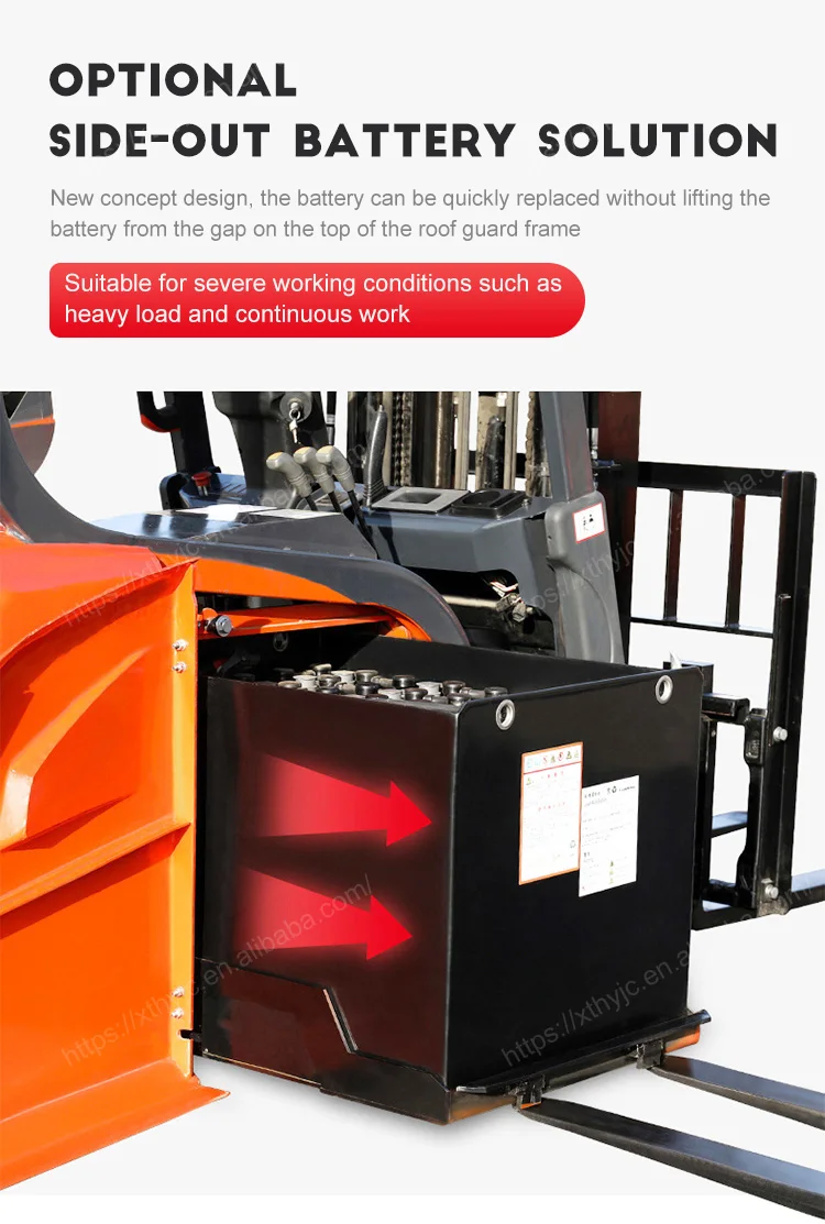 Popular Electric Forklift Truck 2 Ton 3 Ton 4 Ton 5 Ton Battery ...