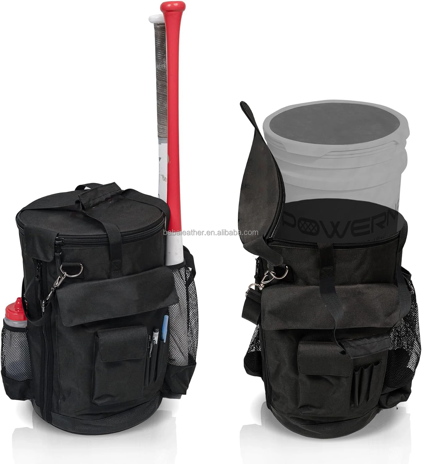6 Gallon Bucket Cover Baseball Softball Teams Durable Multiple Pockets ...