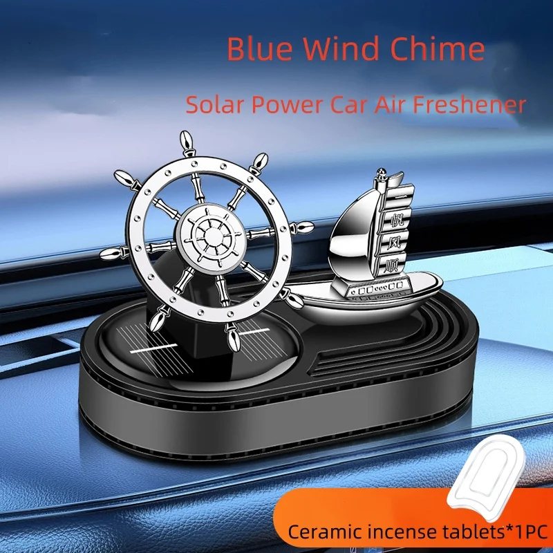 Luxury Style Solar Rotating Car Incense Factory Supply Smooth Sailing ...