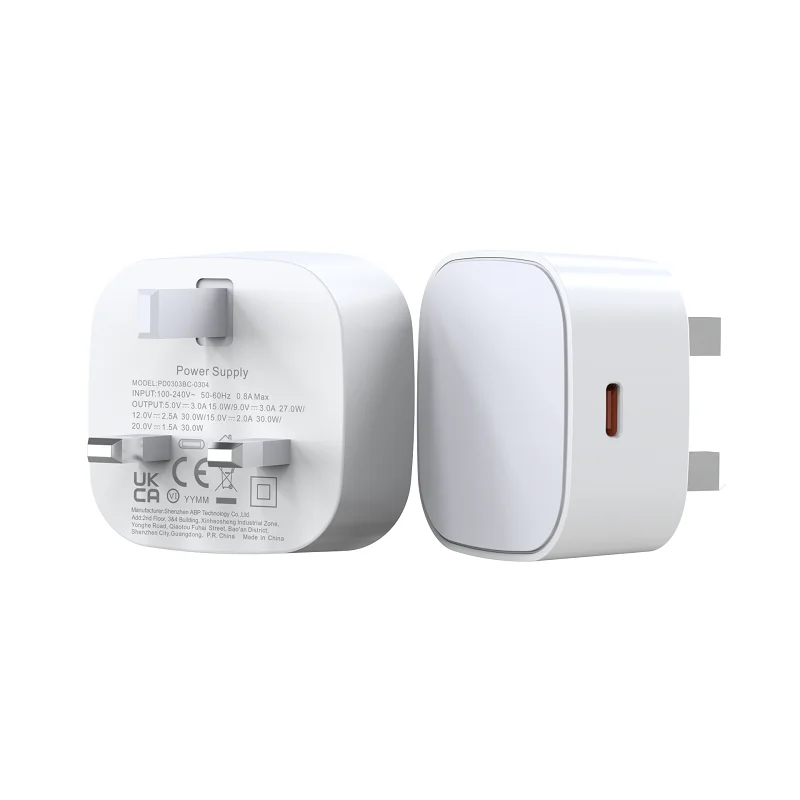 Uk 3pin Plug Type-c Pd Pps Fast Mobile Phone Charger Ce Certified Usb-c ...