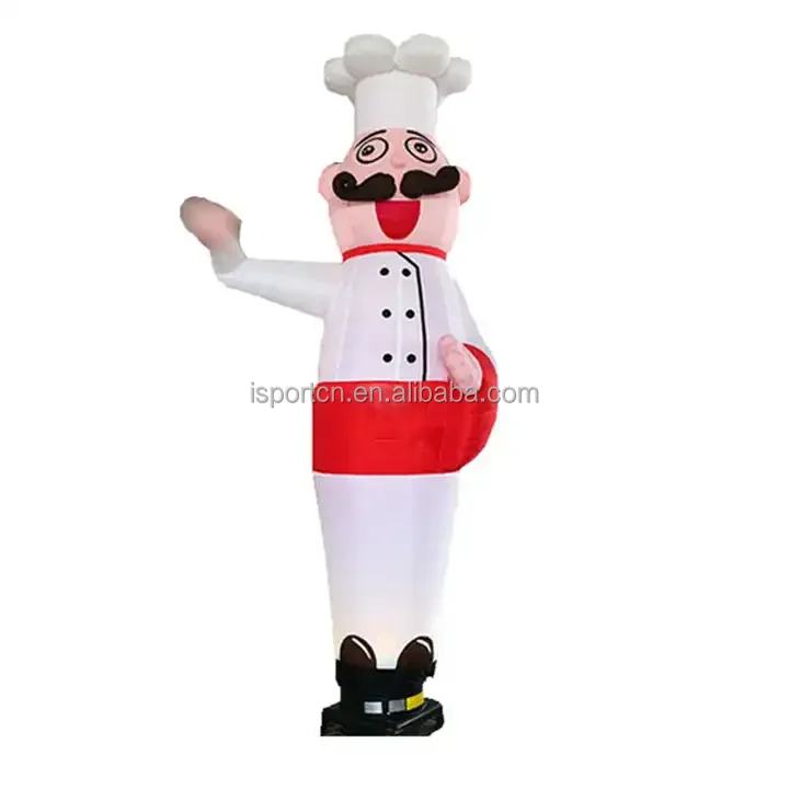 3m High Waving Hands Inflatable Chef Air Dancer For Restaurant ...