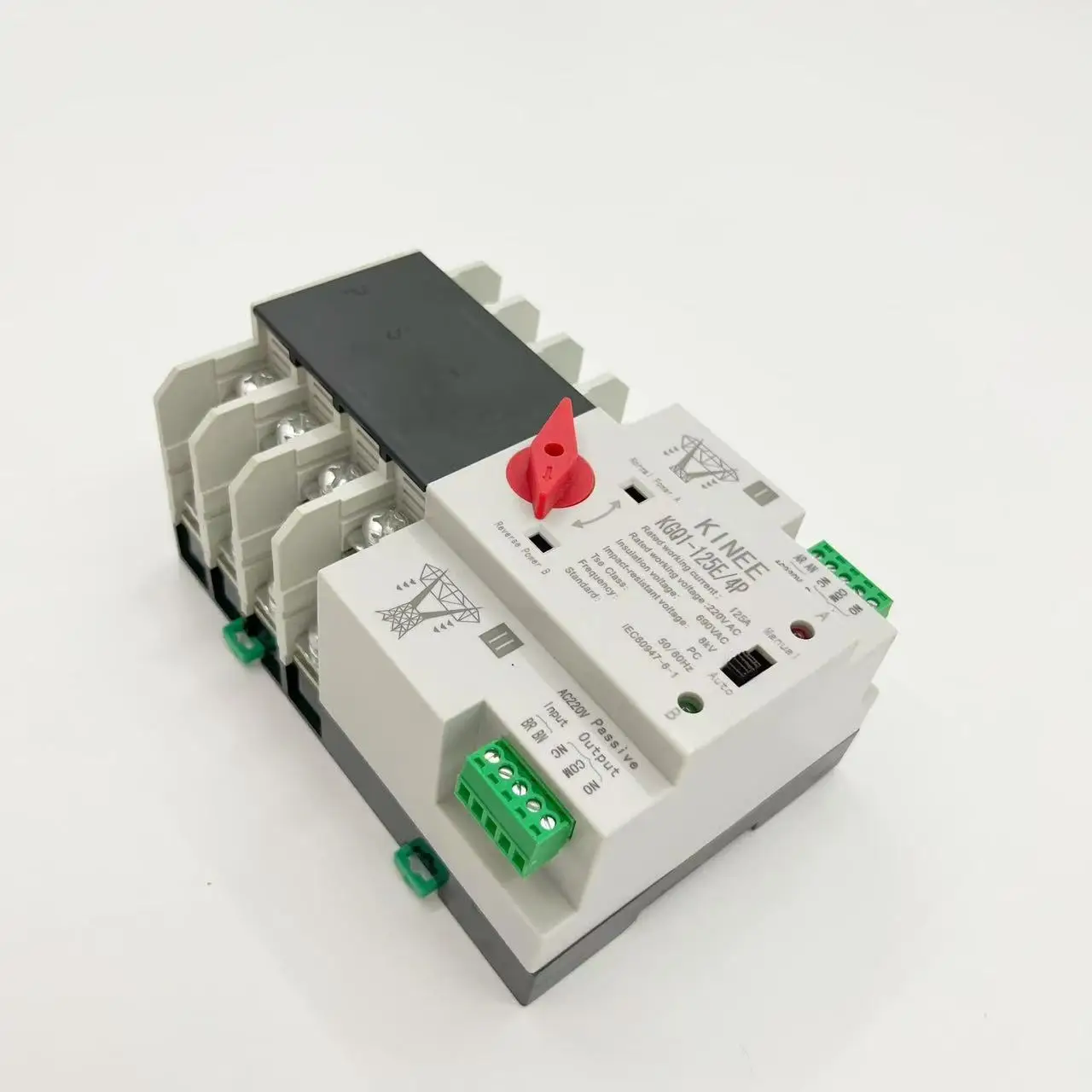 Din Rail Power Transfer Switch ATS 2P 3P 4P 100A OEMS