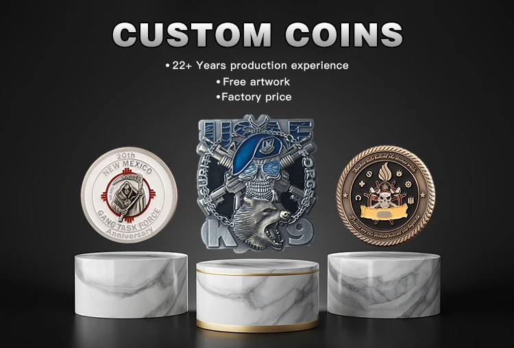 New Product Character Design Challenge Coins - Buy Navy Metal Coin ...