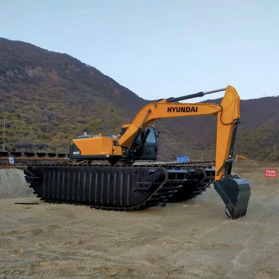 Amphibious Excavator With Extendable Undercarriage Pontoon| Alibaba.com
