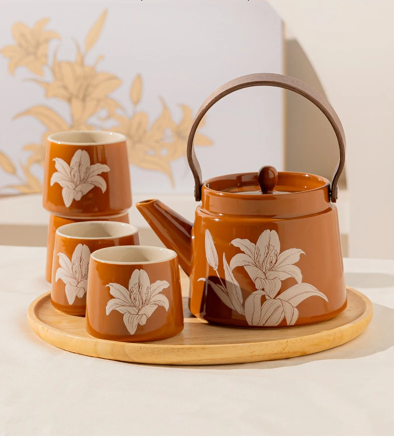 Chinese Tea Set Ceramic Teapot and Cup Set Afternoon Tea Set Luxury ...